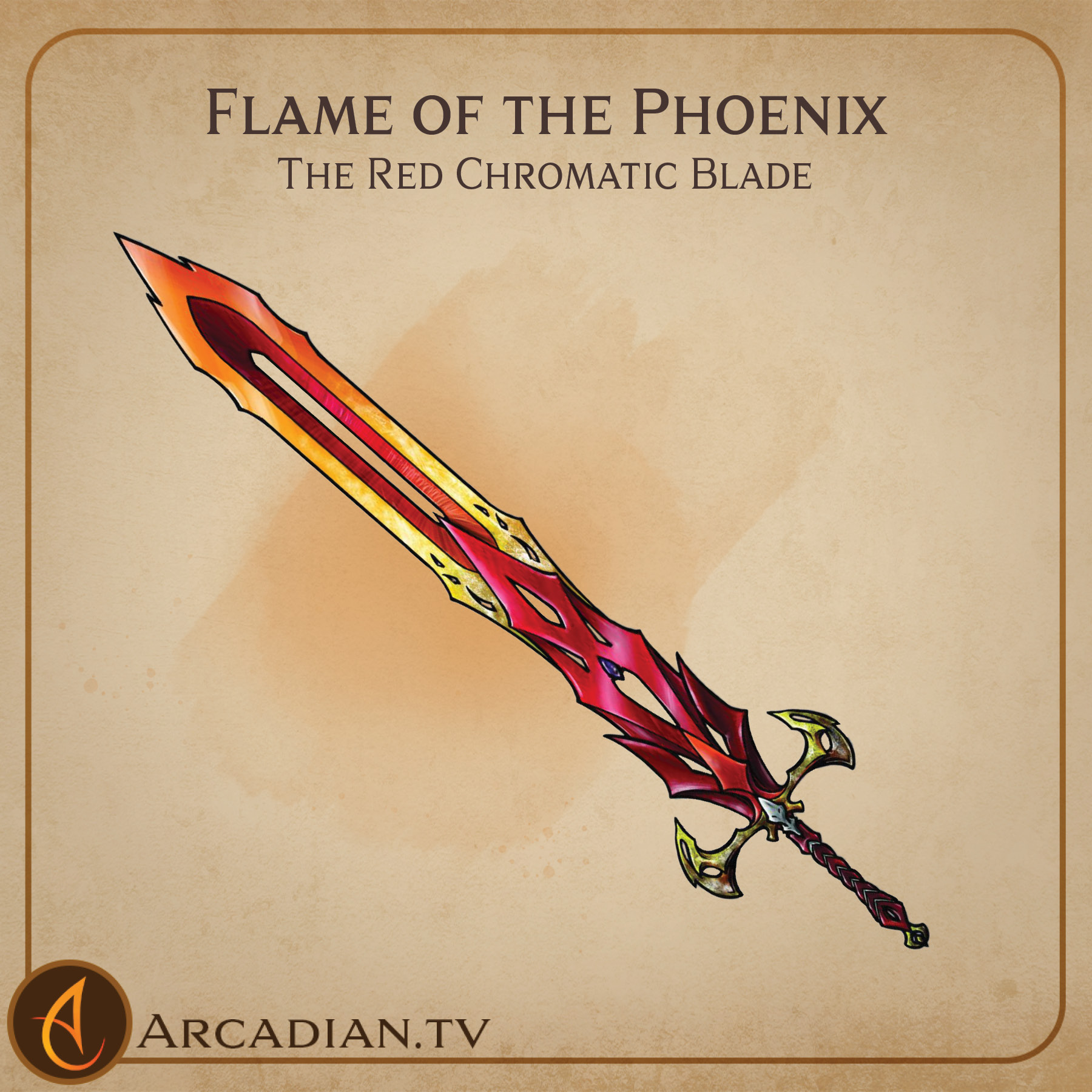 Flame of the Phoenix – DnD new magic sword - Arcadian Media