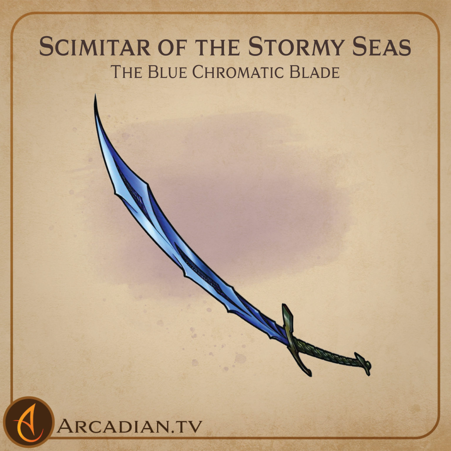 Scimitar of the Stormy Sea – DnD magic item - Arcadian Media
