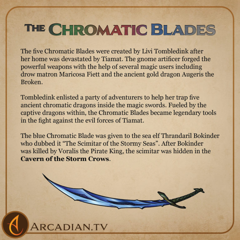 Scimitar of the Stormy Sea – DnD magic item - Arcadian Media