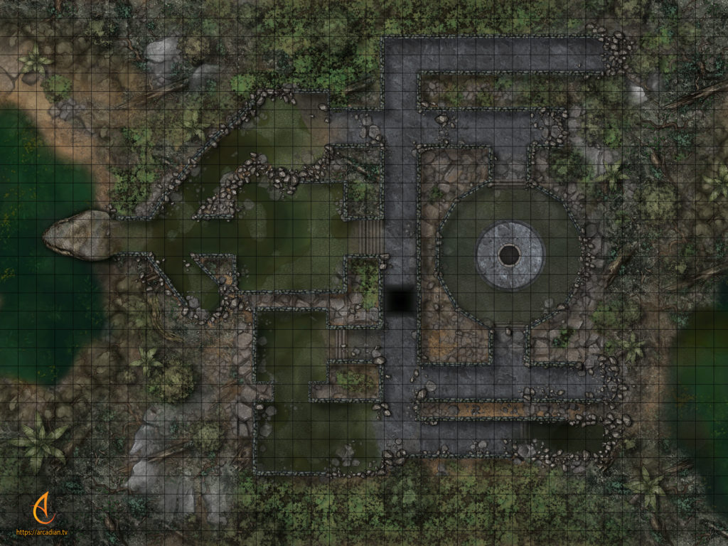 Temple of the Viper Queen – DnD battle map - Arcadian Media