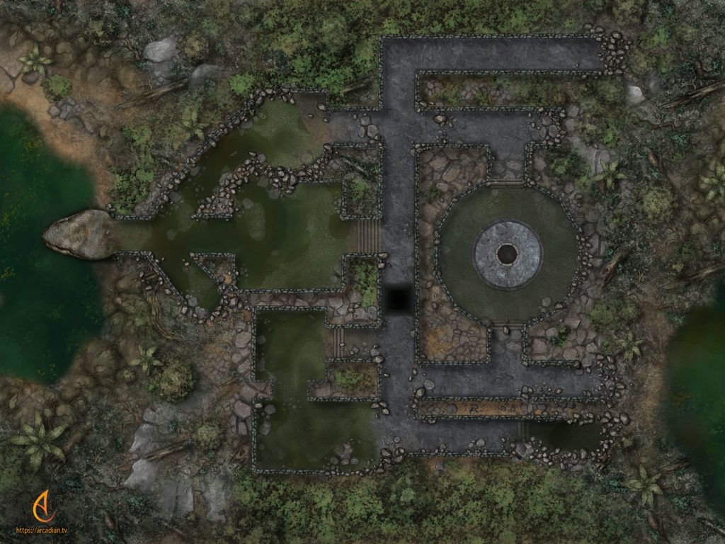 Temple of the Viper Queen – DnD battle map - Arcadian Media