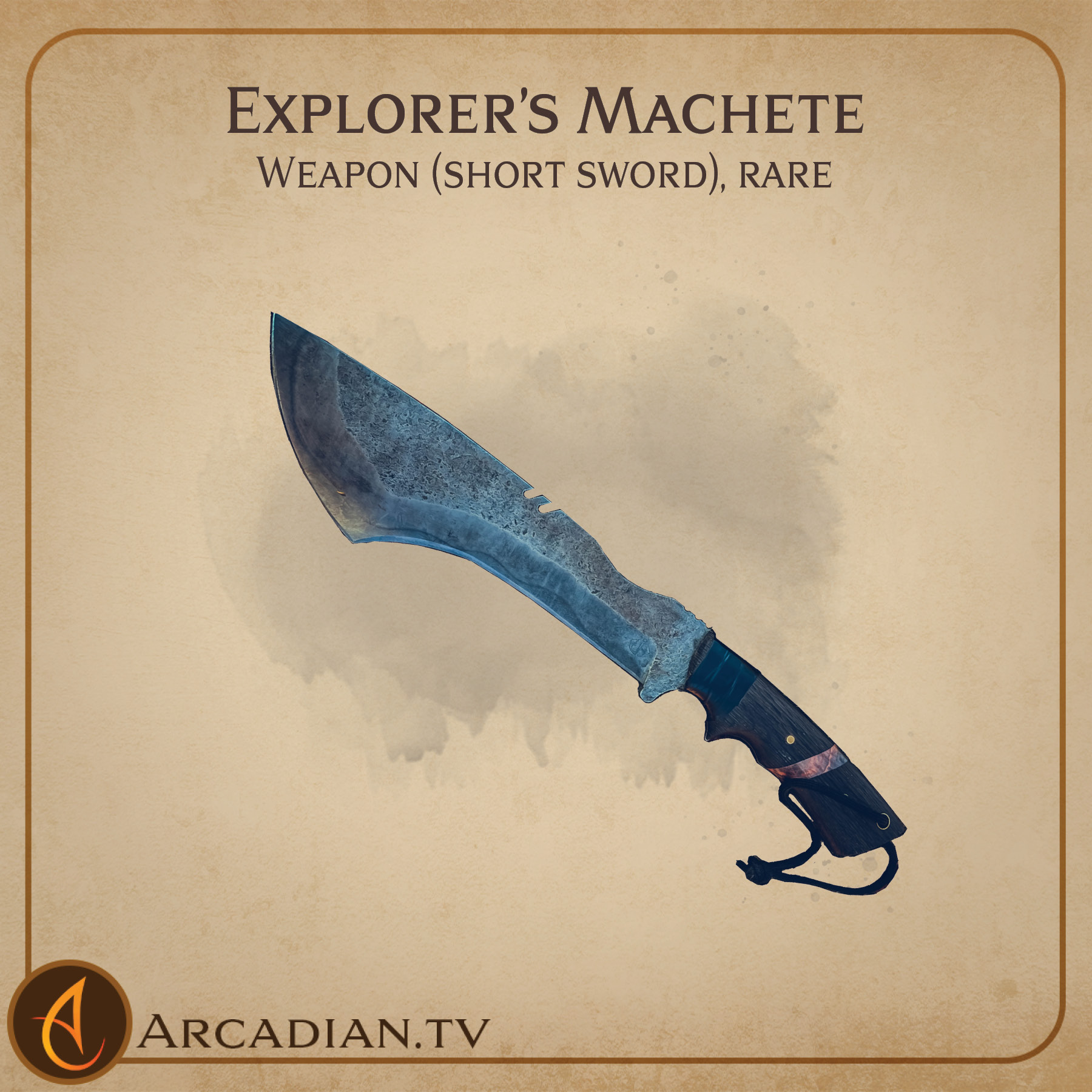 Explorer’s Machete – DnD new magic item, magic items - Arcadian Media