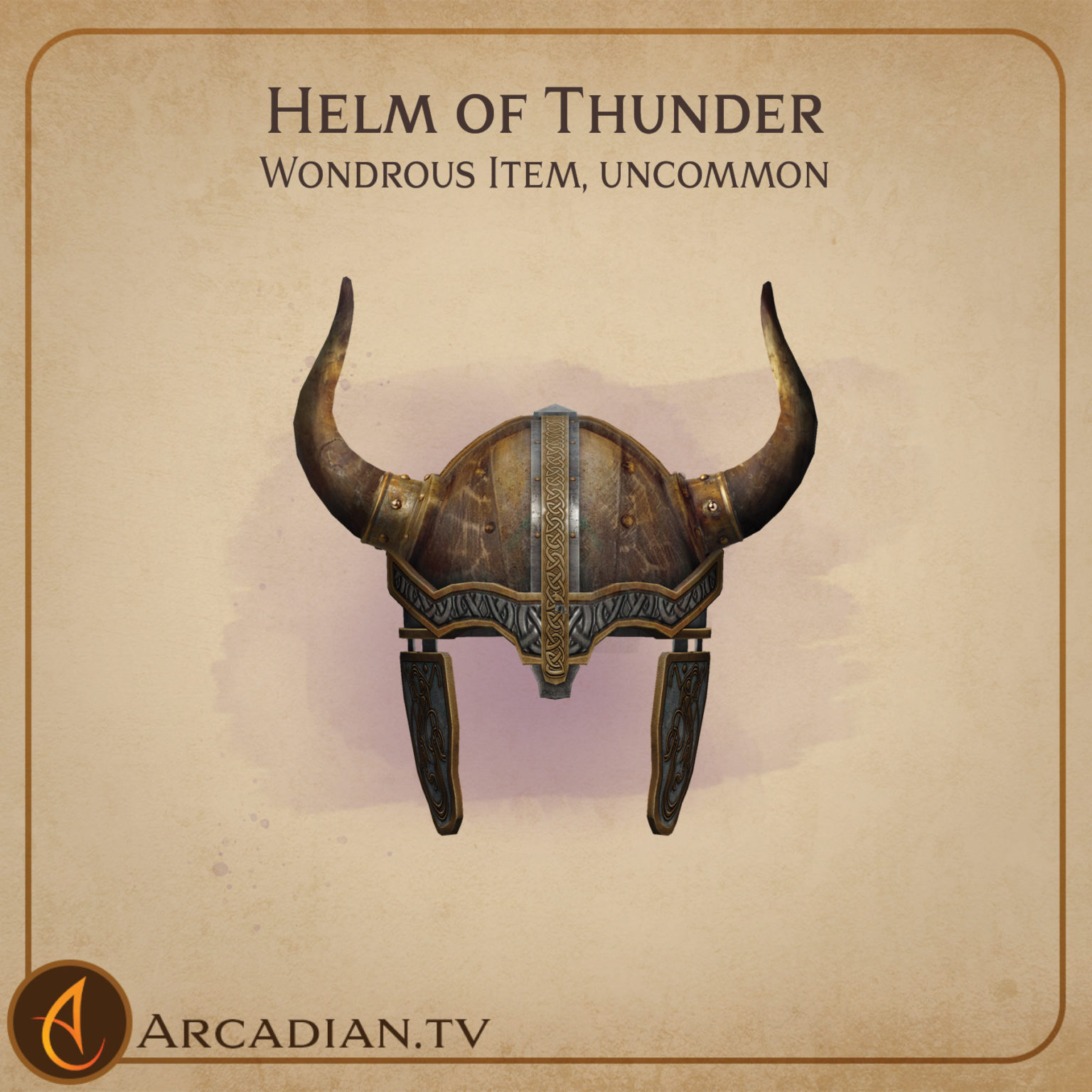 Helm of Thunder – new DnD magic helmet - Arcadian Media
