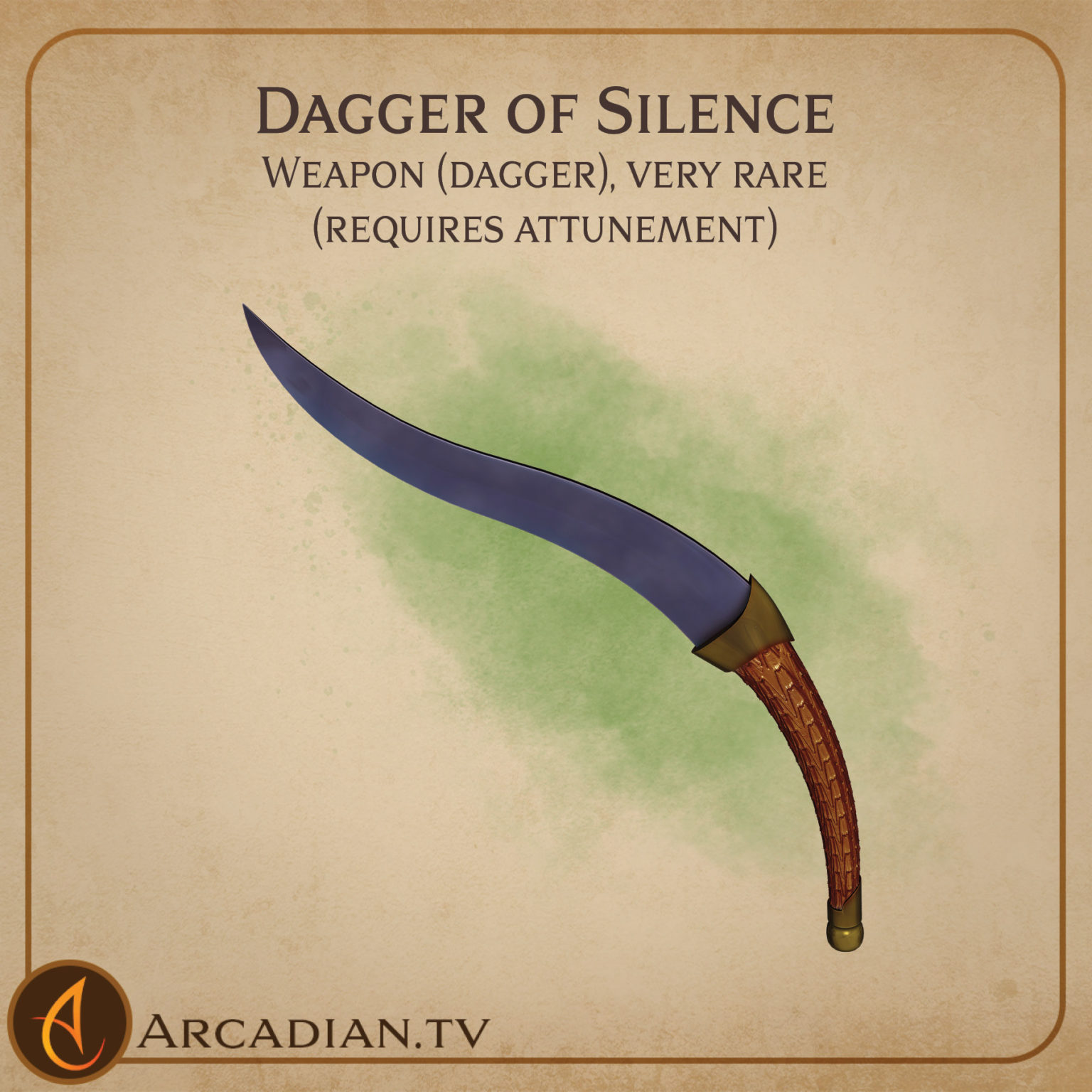 Dagger of Silence – new DnD magic item - Arcadian Media
