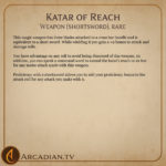Katar of Reach – new DnD magic weapon - Arcadian Media