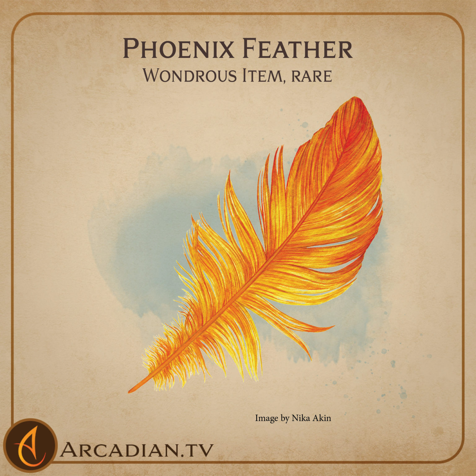 Phoenix Feather – new DnD magic item - Arcadian Media