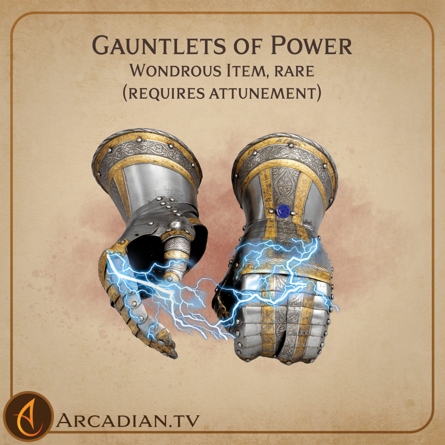 Gauntlets of Power - Arcadian Media