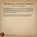 Potion of Lightning Breath – DnD magic item - Arcadian Media