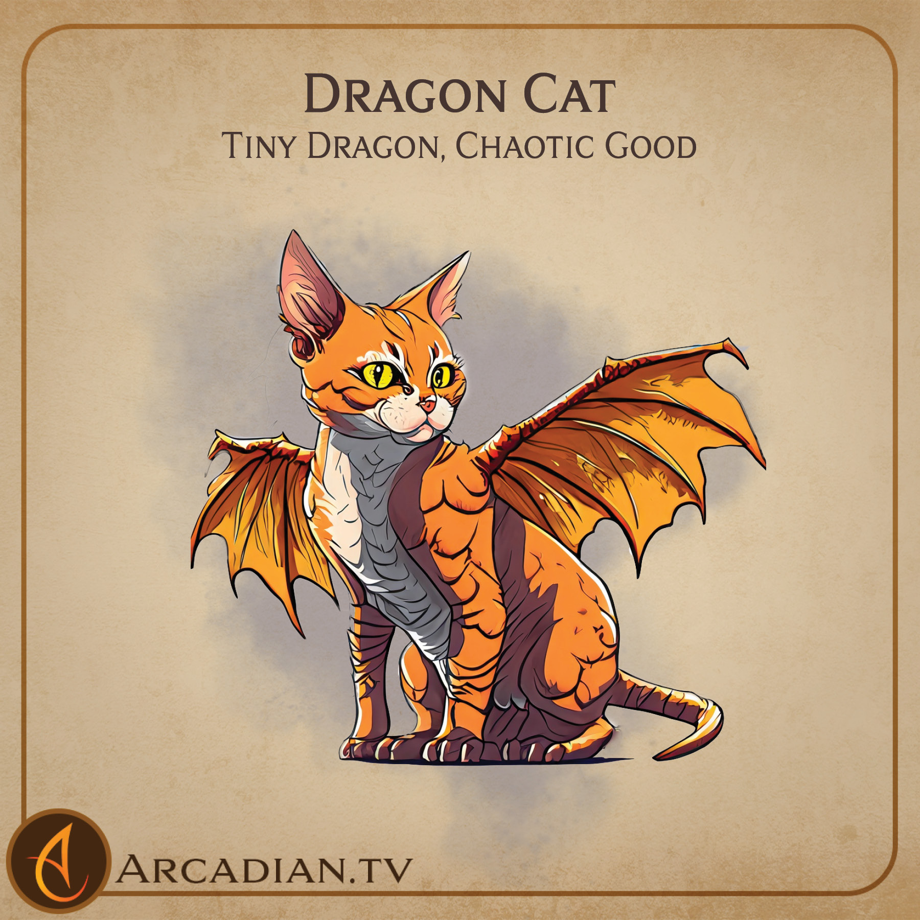 Dragon Cat – Dungeons and Dragons monster - Arcadian Media