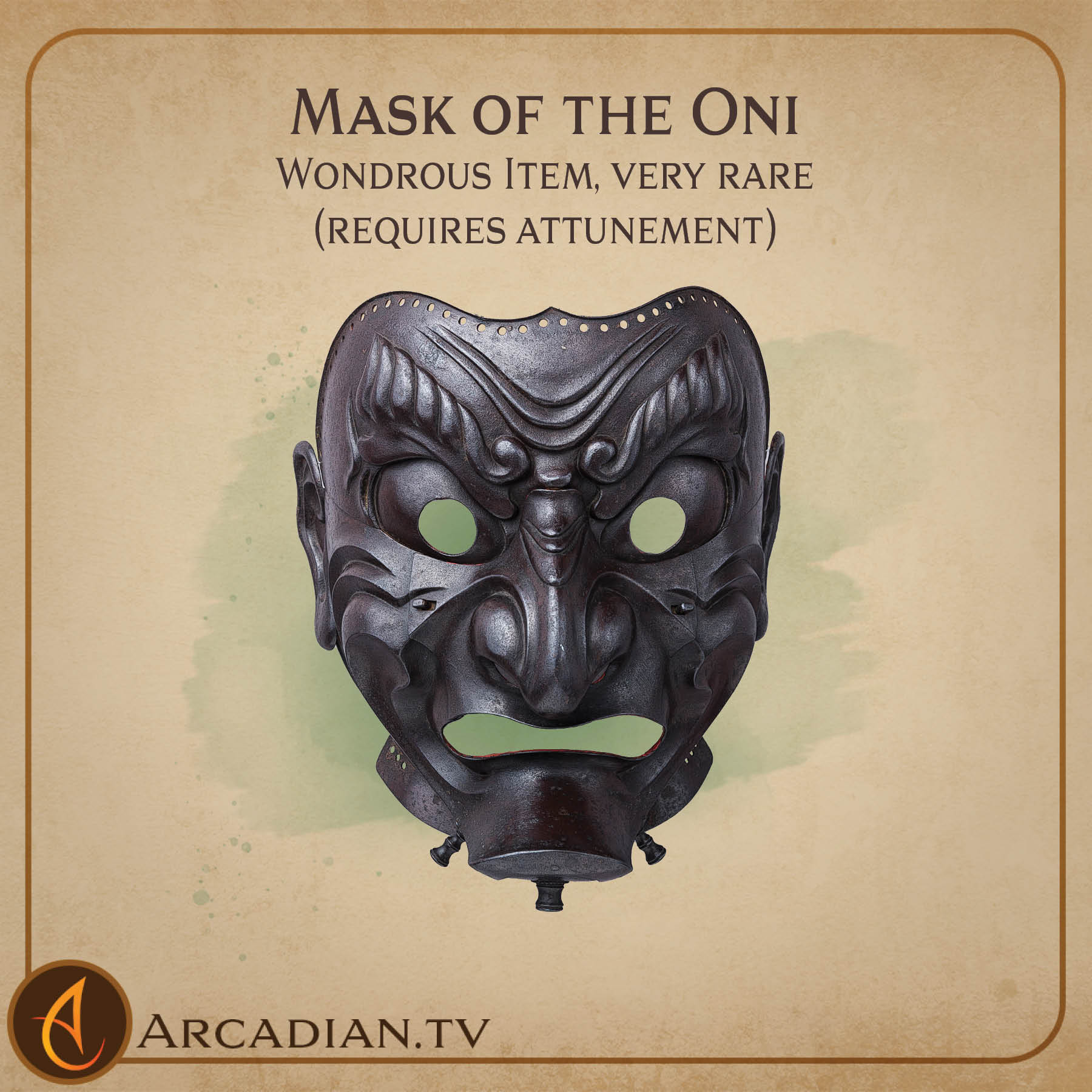 Mask of the Oni – new DnD magic item - Arcadian Media
