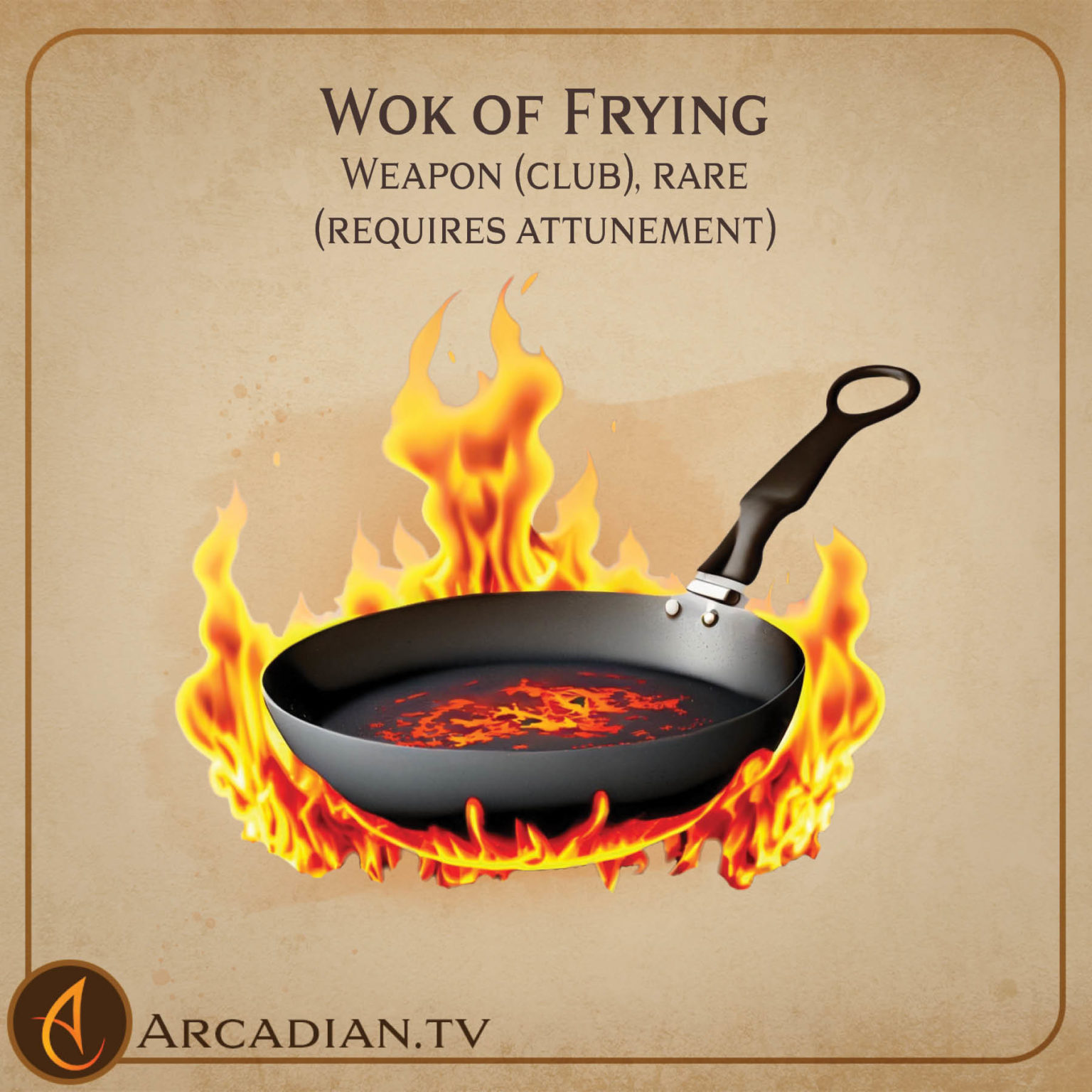 Wok of Frying – new DnD magic item - Arcadian Media