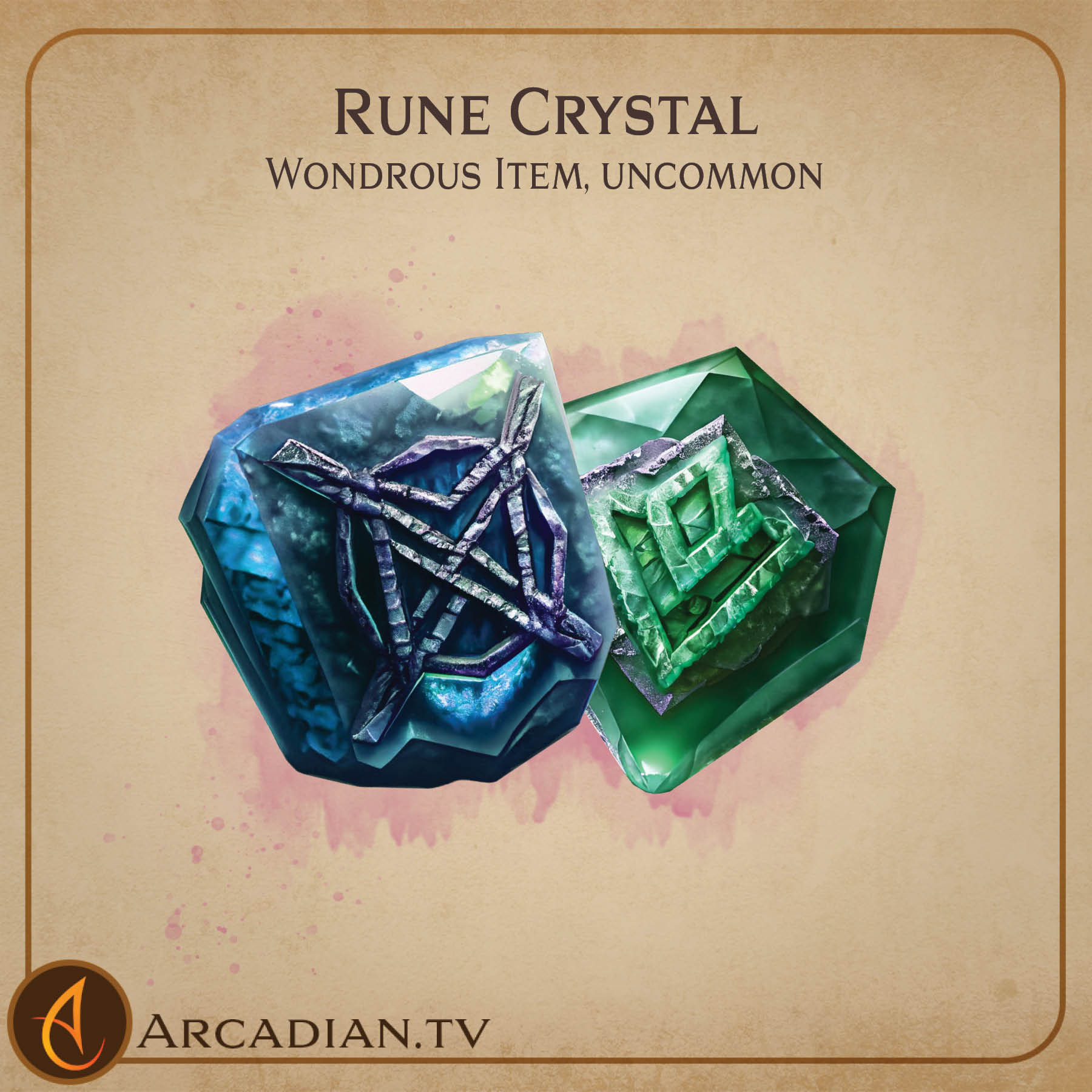 Rune Crystal – new DnD magic item - Arcadian Media