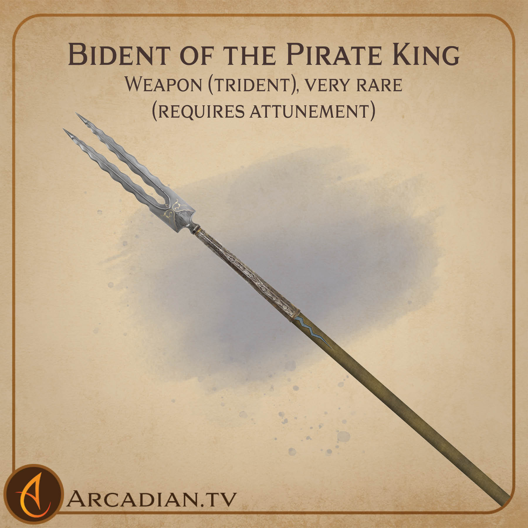 Bident of the Pirate King – DnD magic item - Arcadian Media
