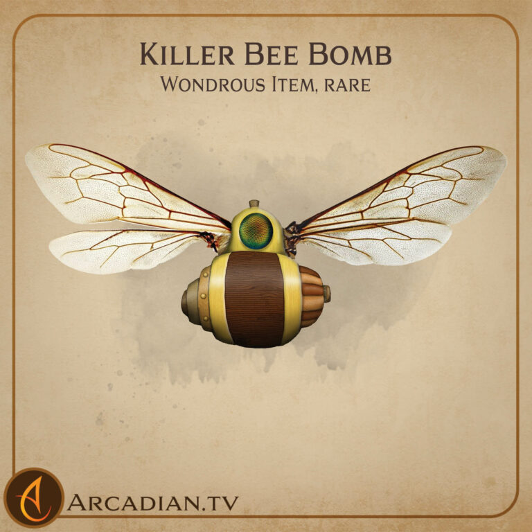 Killer Bee Bomb – new DnD magic item - Arcadian Media