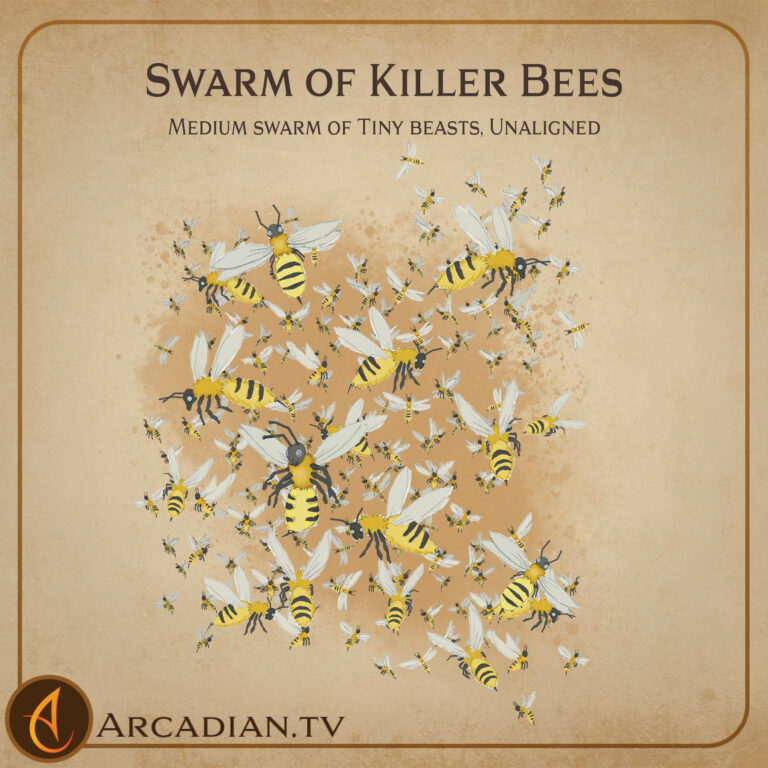 Swarm of Killer Bees – new DnD monster - Arcadian Media
