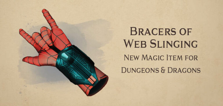 Bracers of Web Slinging – DnD magic item - Arcadian Media