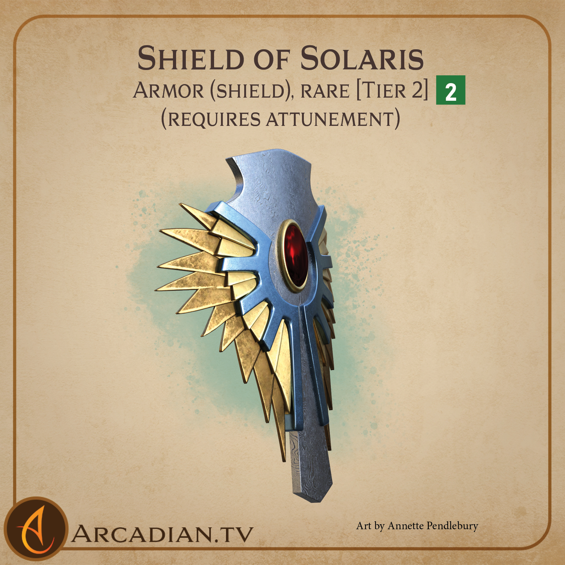 Shield of Solaris – new DnD magic item - Arcadian Media