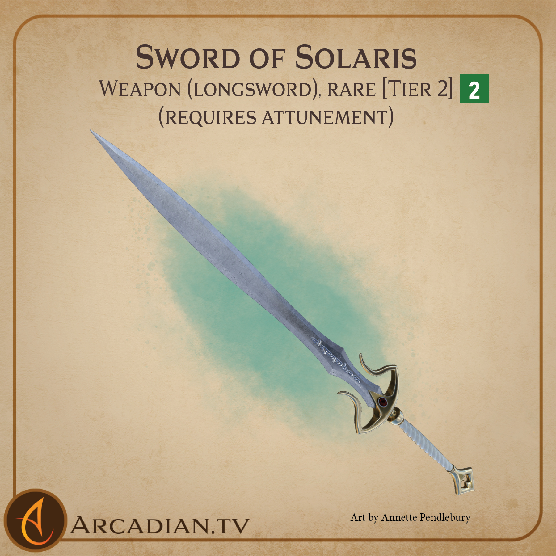 Sword of Solaris – new DnD magic weapon - Arcadian Media